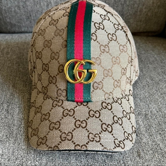 Gucci | Accessories | Gucci Tan Gg Monogram Cap | Poshmark